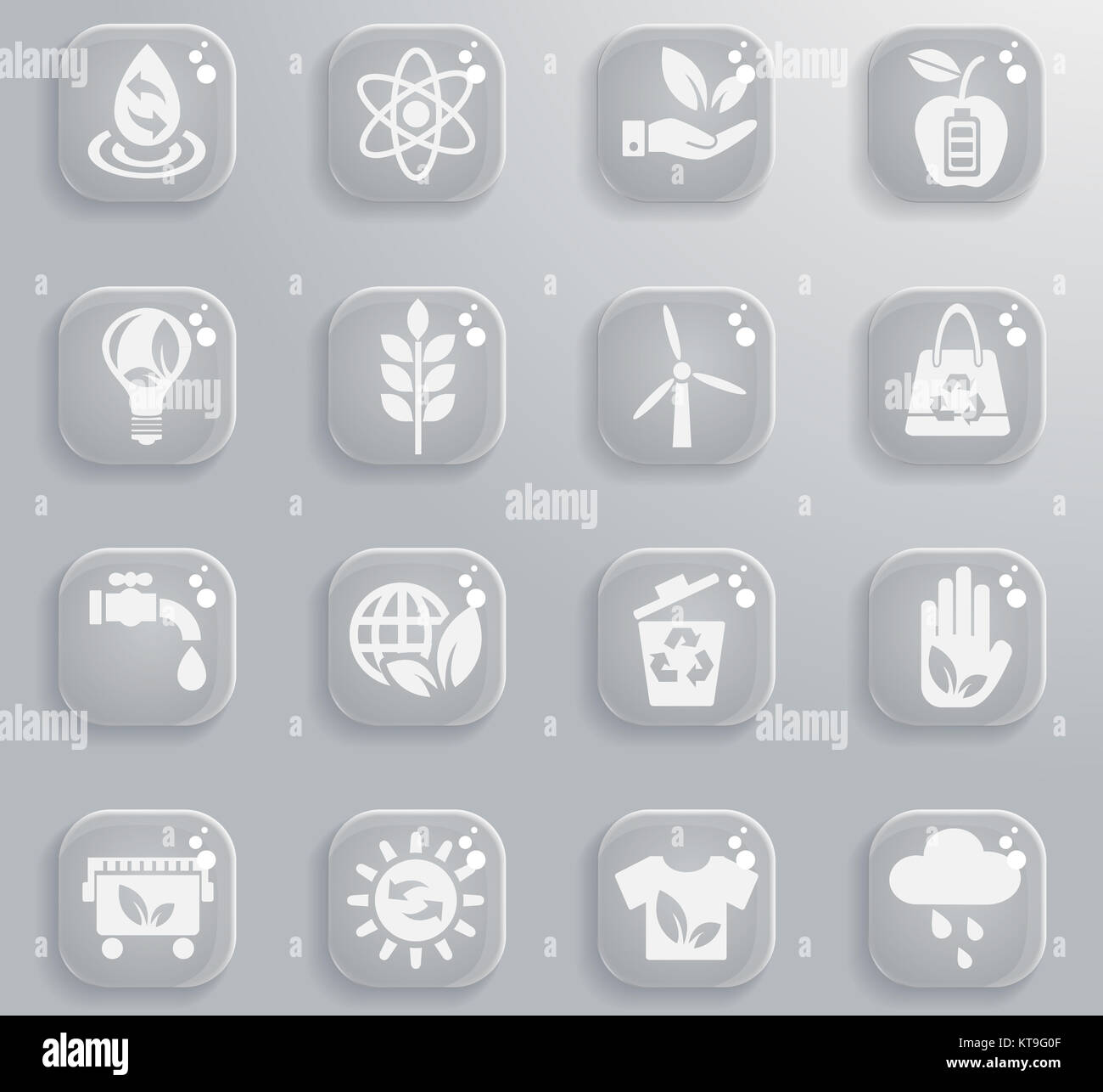 alternative energy icon set Stock Photo - Alamy