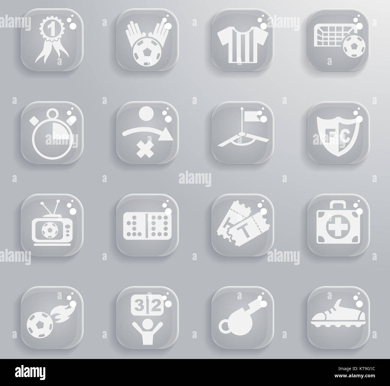 football icon set Stock Photo - Alamy