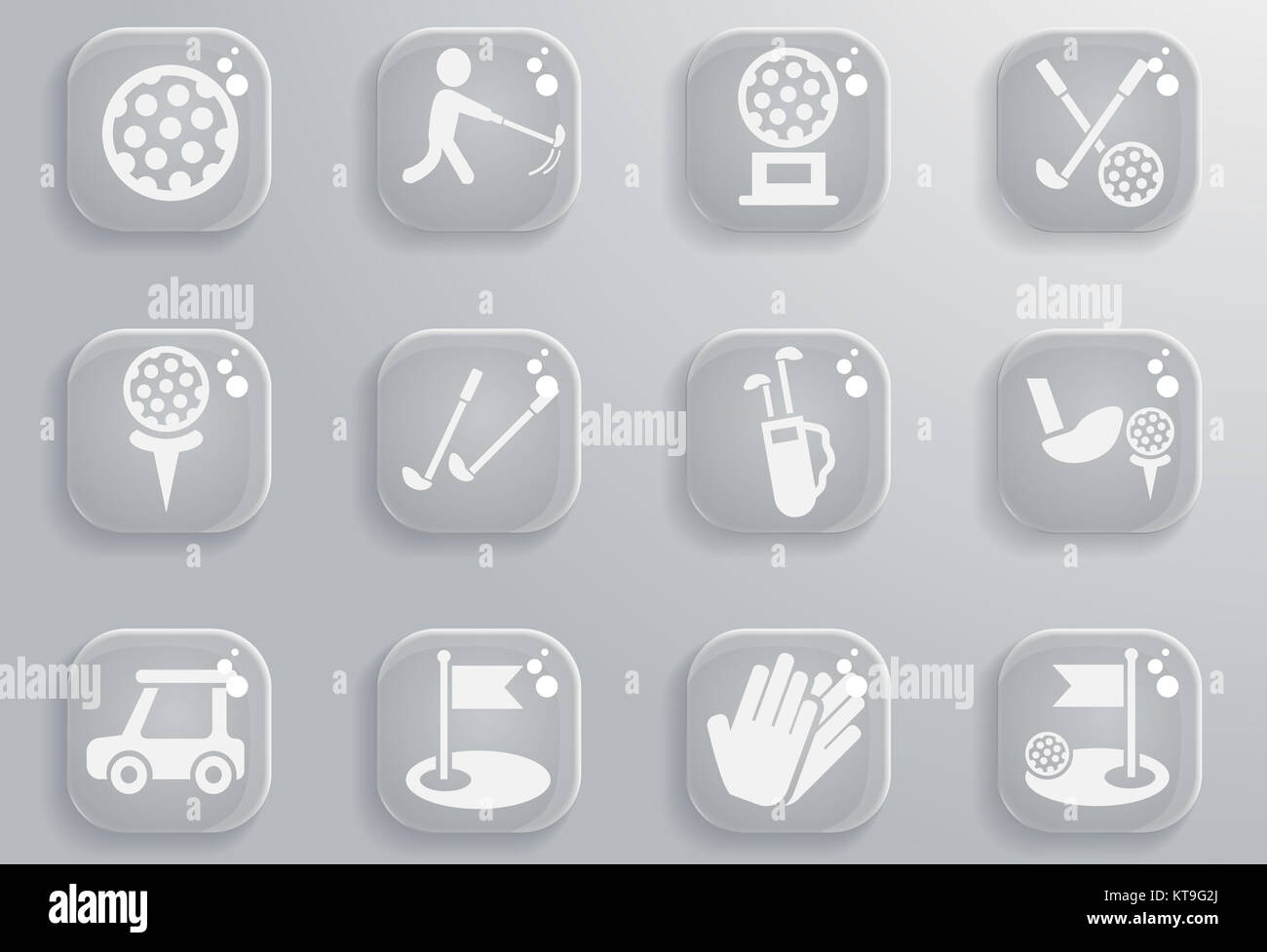 golf icon set Stock Photo - Alamy