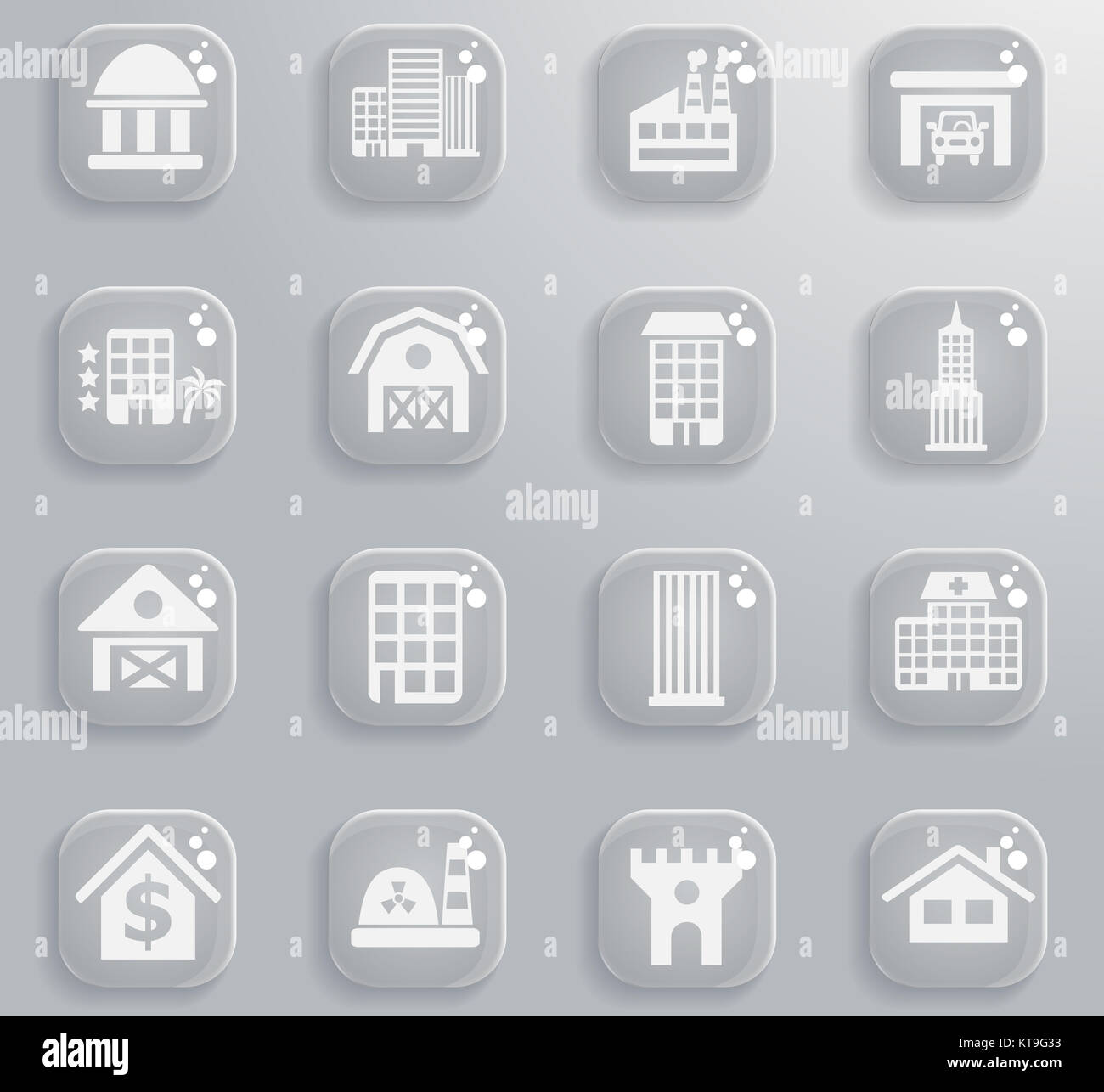 building icon set Stock Photo - Alamy