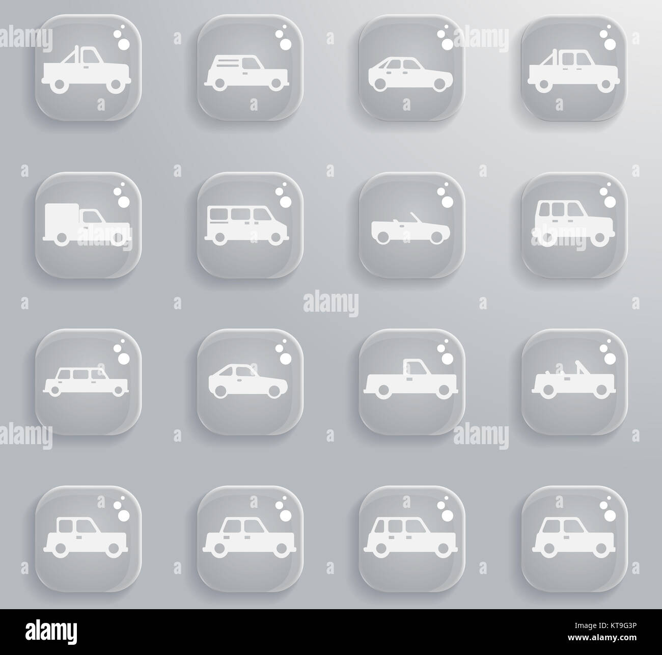 Cars simply icons Stock Photo - Alamy