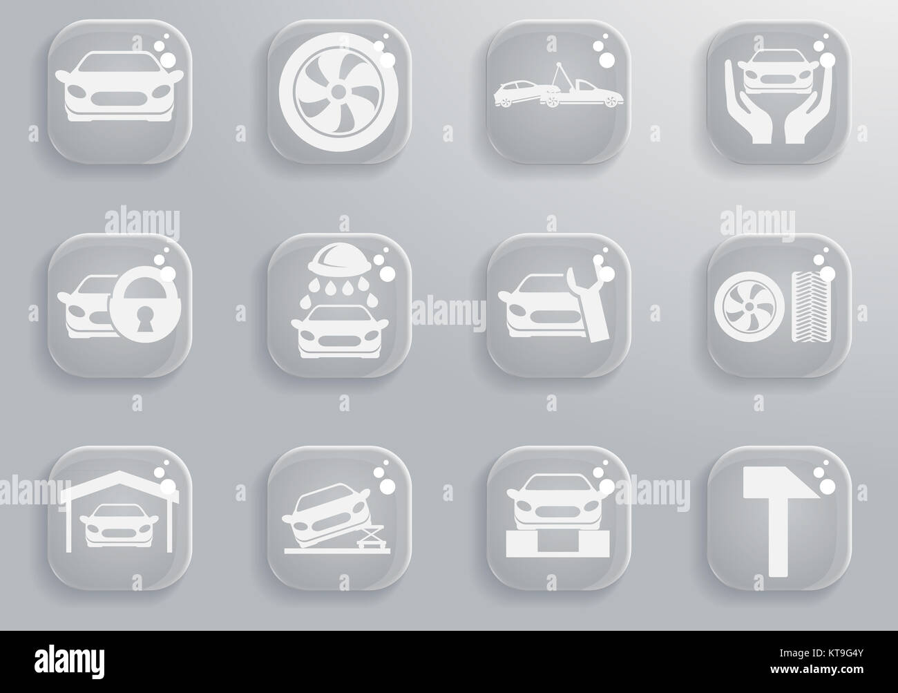 Car service maintenance icon set Stock Photo - Alamy