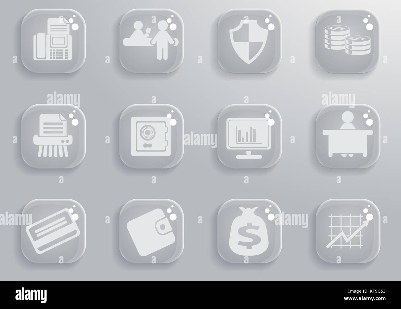 Finance icon set Stock Photo - Alamy