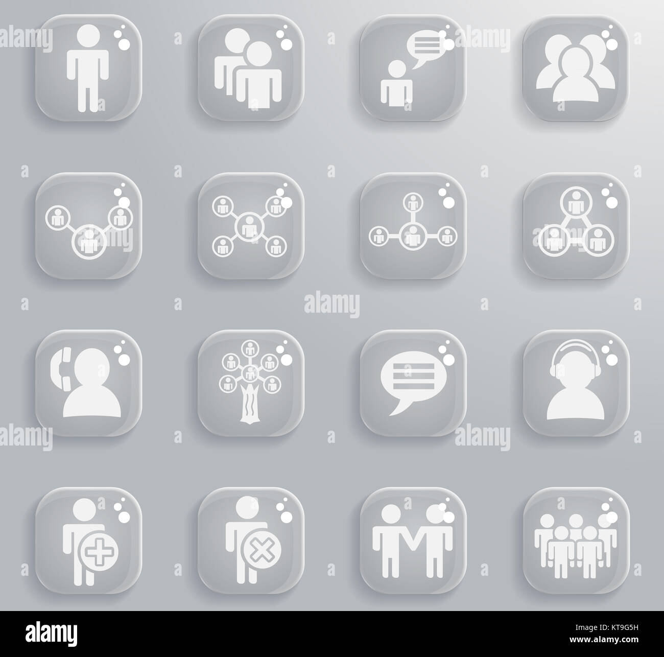 community icon set Stock Photo - Alamy