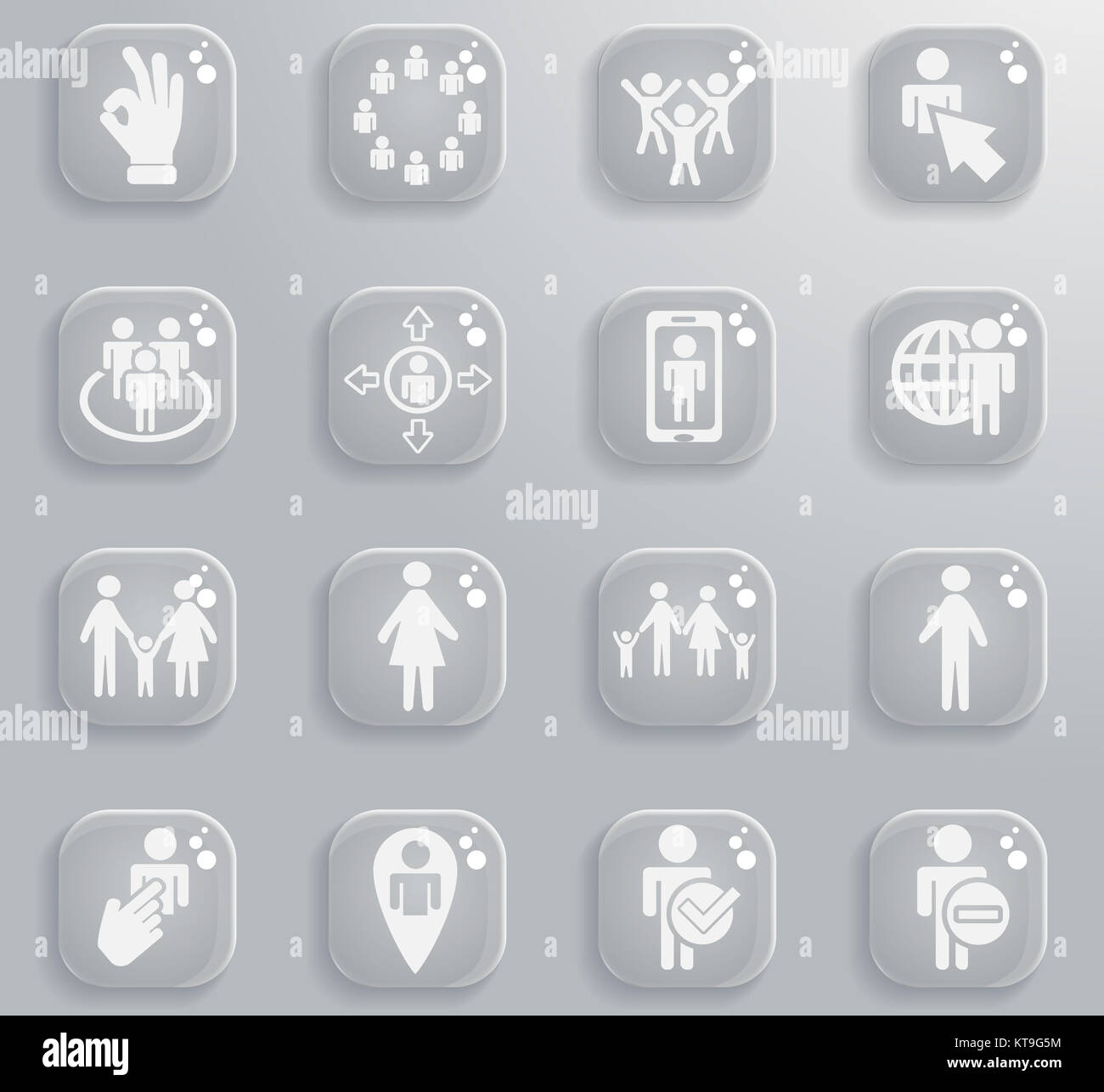 community icon set Stock Photo - Alamy