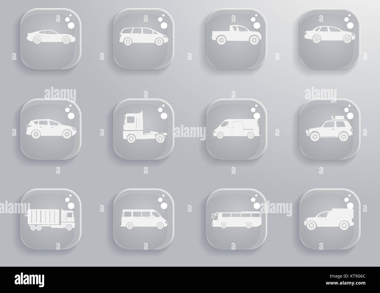 Vehicles Icon Set Stock Photo - Alamy