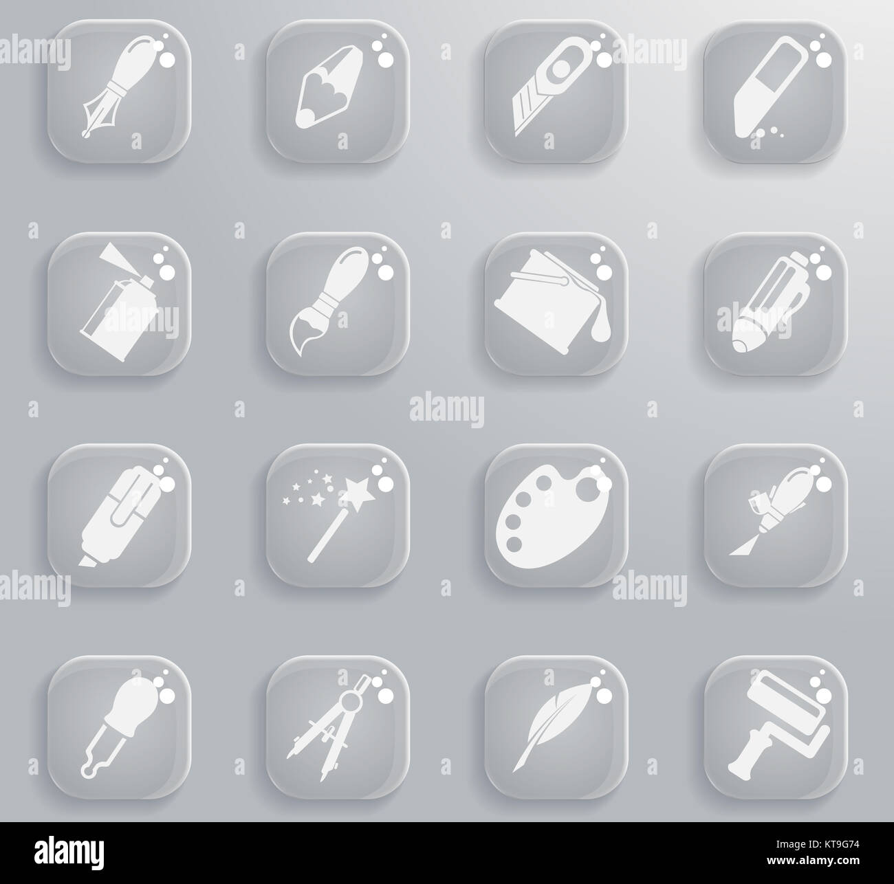 Design tools icon set Stock Photo - Alamy