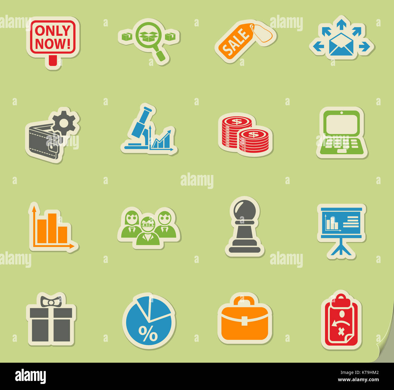 marketing icon set Stock Photo - Alamy