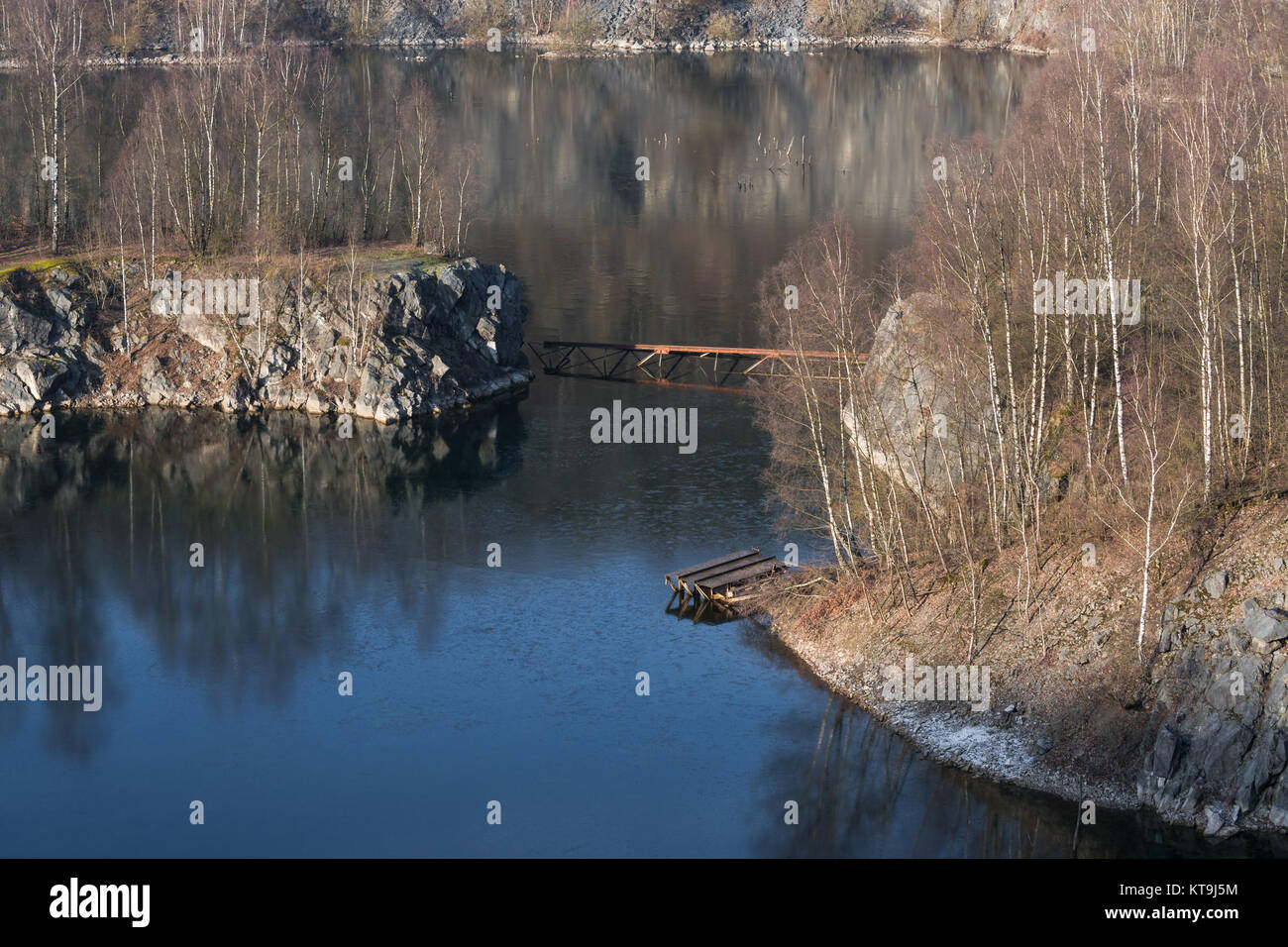 old abandoned opencast mine Stock Photo - Alamy
