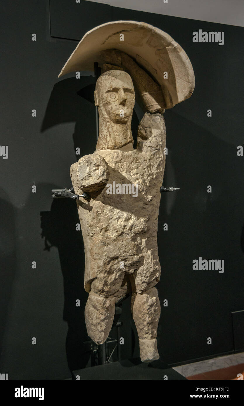 Boxer, Giant of Monte Prama, nuragic figure at Museo Civico, Civic ...