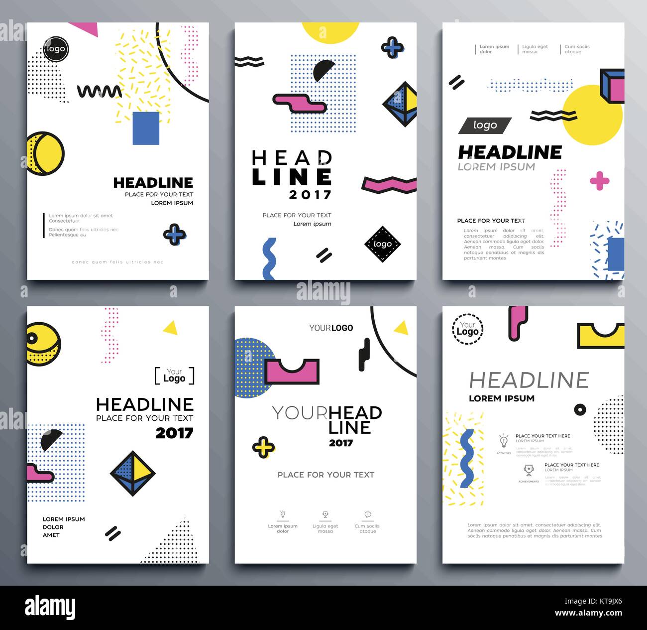 Presentation booklet cover - vector template a4 pages Stock Vector ...