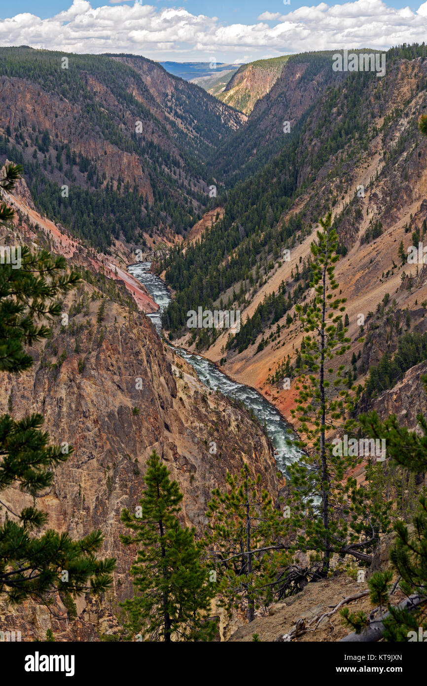 Mountain River Cutting through the land Stock Photo - Alamy