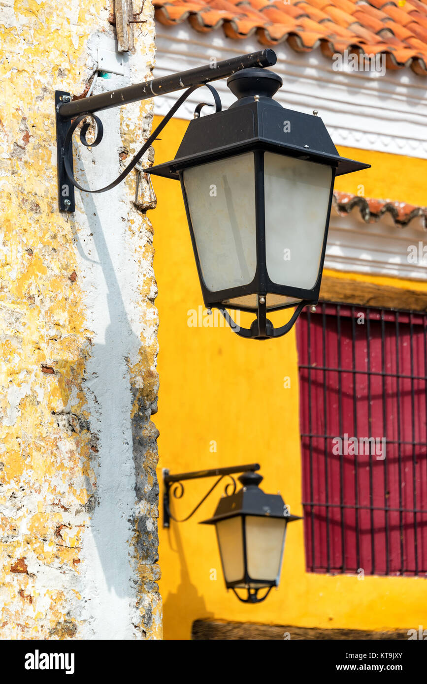 Colonial Street Light Closeup Stock Photo - Alamy