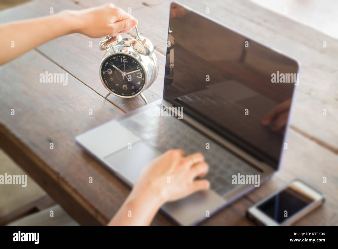 The Quality Time At Workspace Stock Photo - Alamy