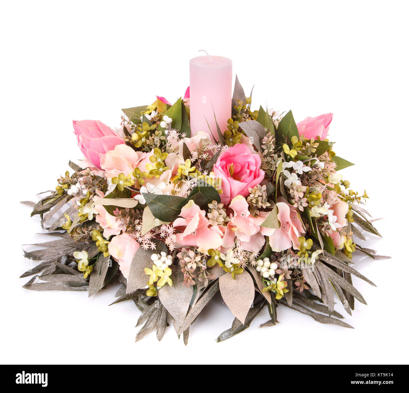 Festive flower arrangement to decorate Stock Photo - Alamy