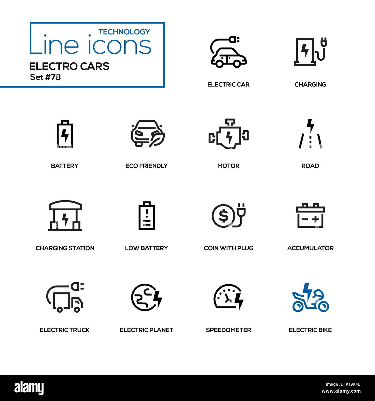 Online car line icon Cut Out Stock Images & Pictures - Alamy