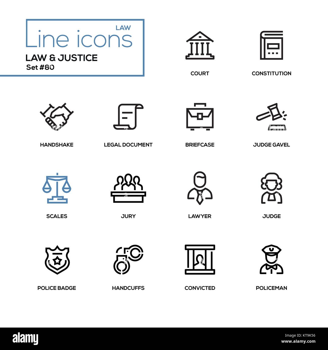 Law justice concept modern Cut Out Stock Images & Pictures - Alamy