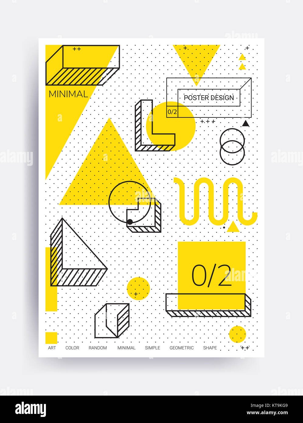 Bright vector design poster Stock Photo - Alamy