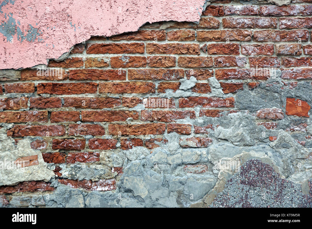 Brick wall face view Stock Photo - Alamy