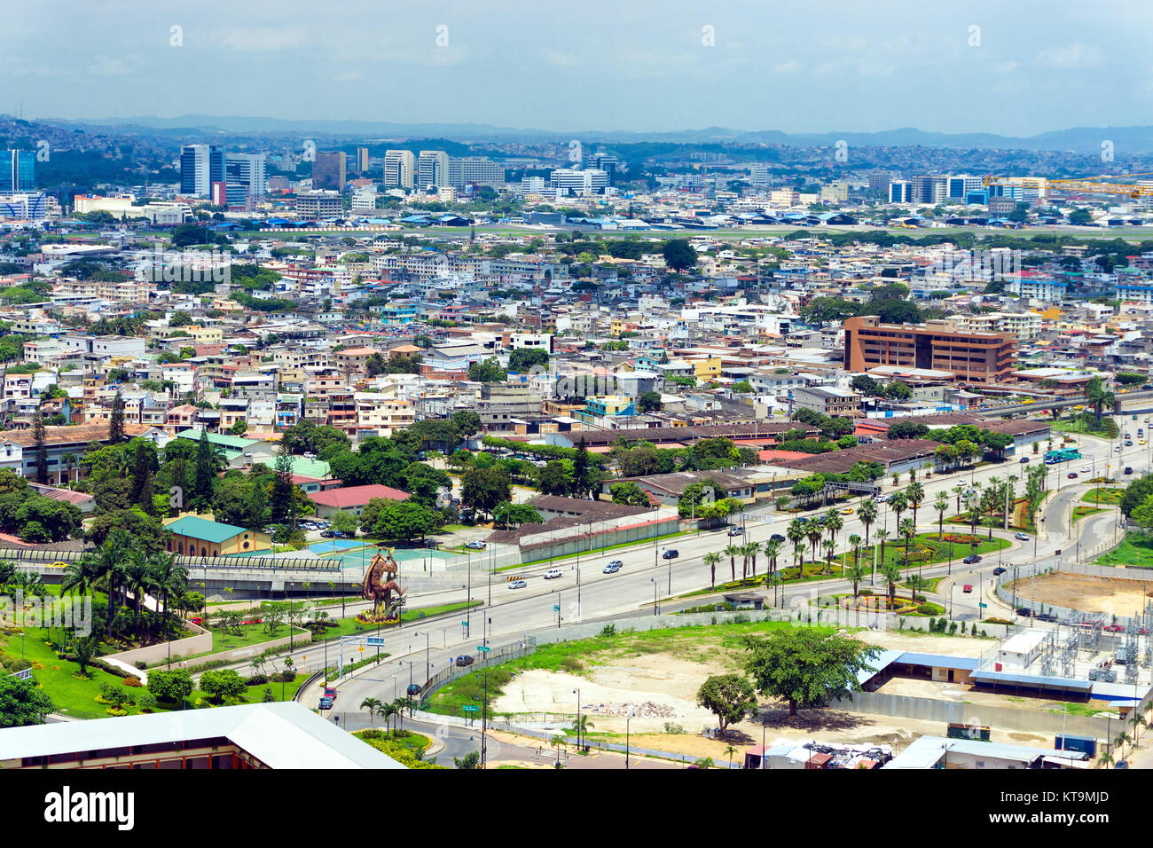 Cityscape view of Guayaquil, the largest city in Ecuador Stock Photo ...