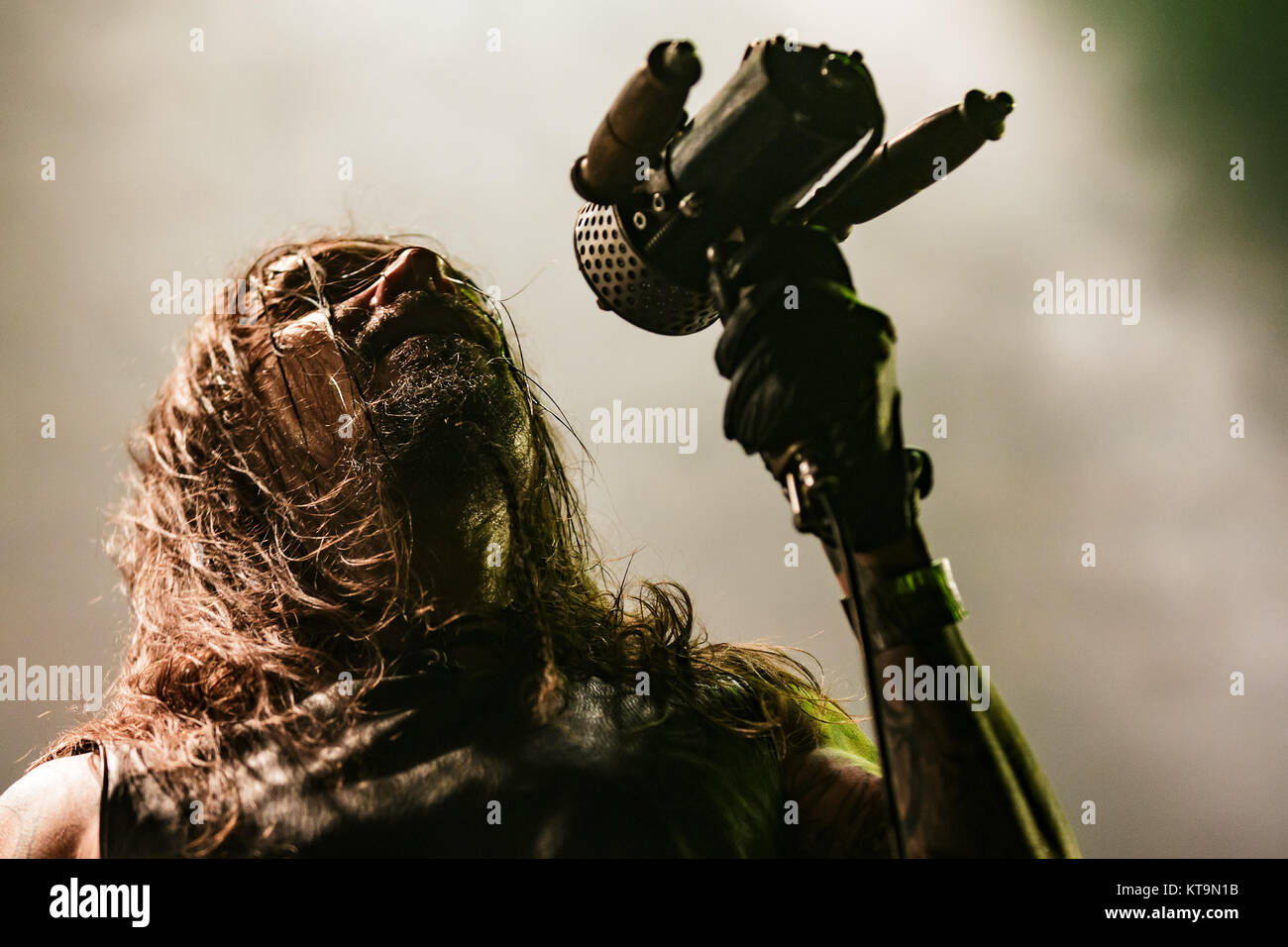 The Finnish heavy metal band Amorphis performs a live concert at ...
