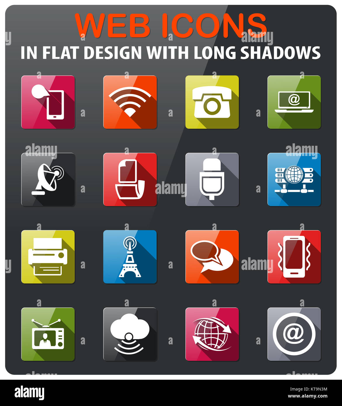 communication icon set Stock Photo - Alamy