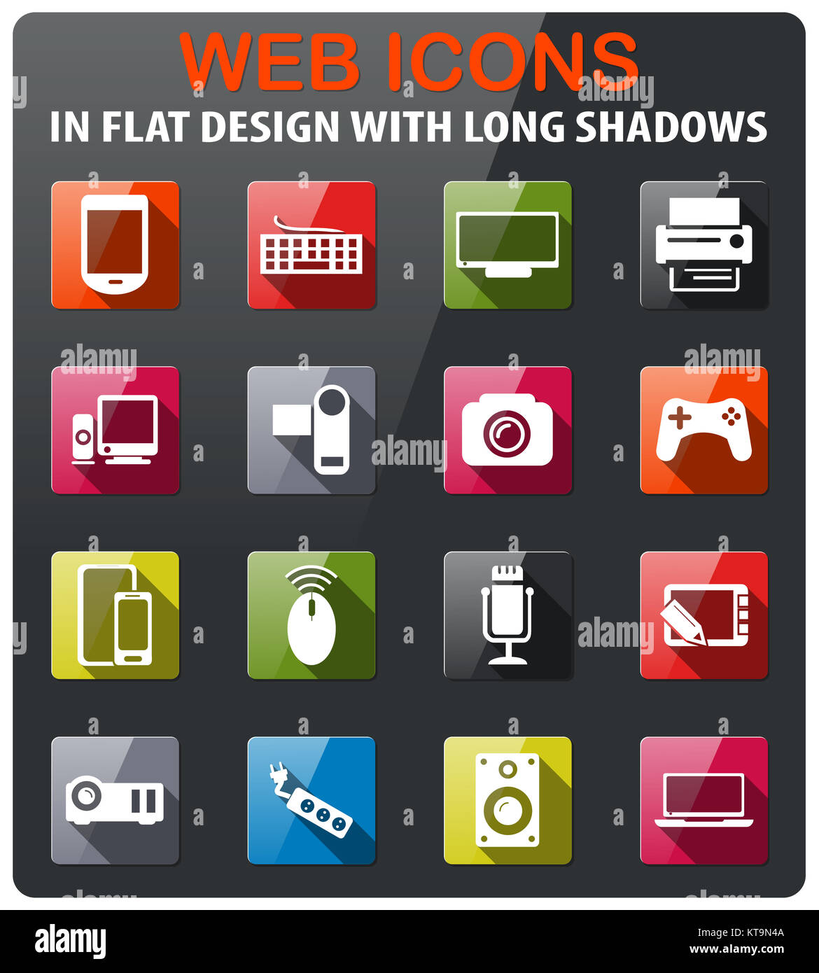 device icon set Stock Photo - Alamy