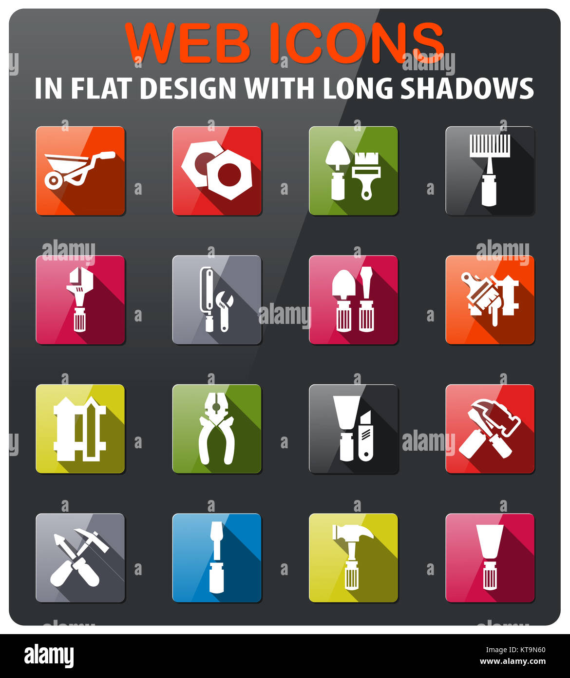 Work tools icons set Stock Photo - Alamy