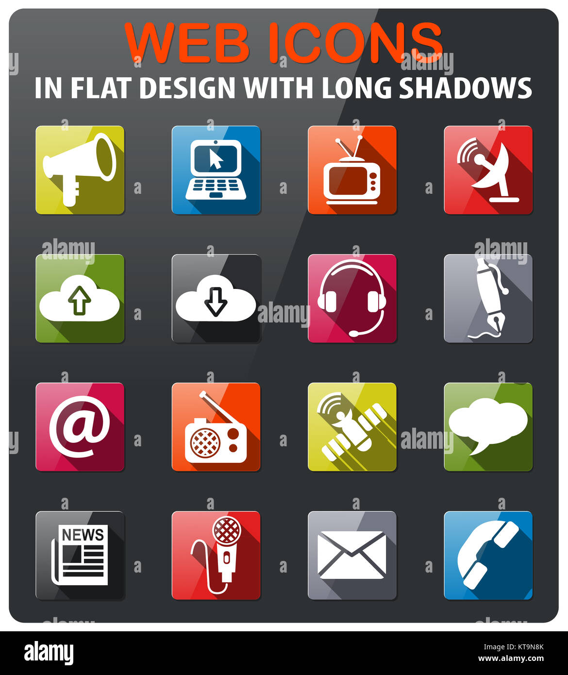 communication icon set Stock Photo - Alamy