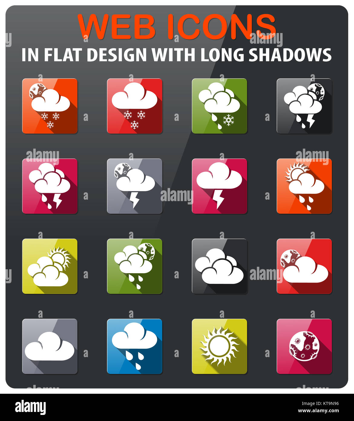 weather icon set Stock Photo - Alamy