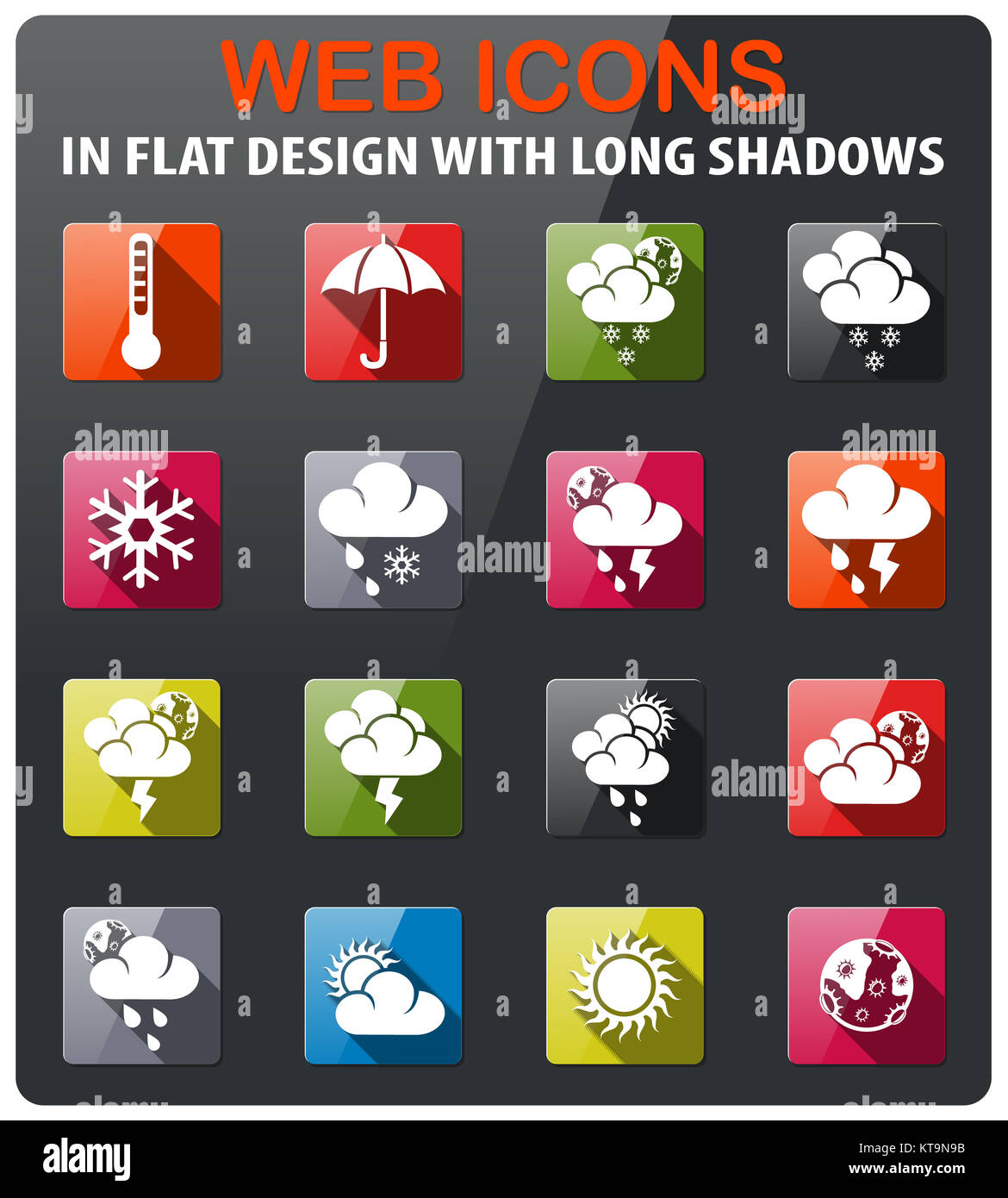 weather icon set Stock Photo - Alamy
