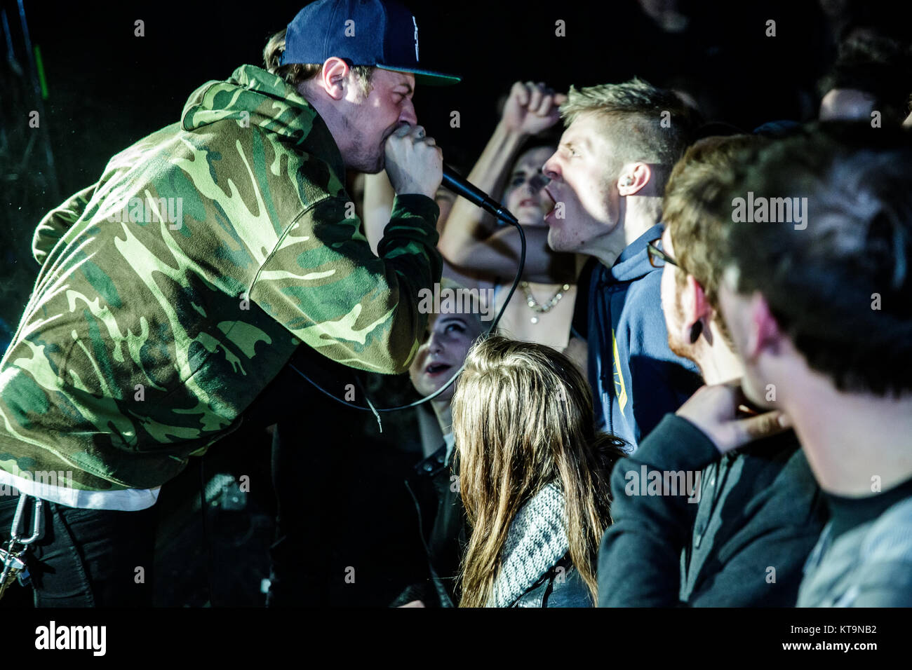 The British metalcore band Architects performs a live concert at ...