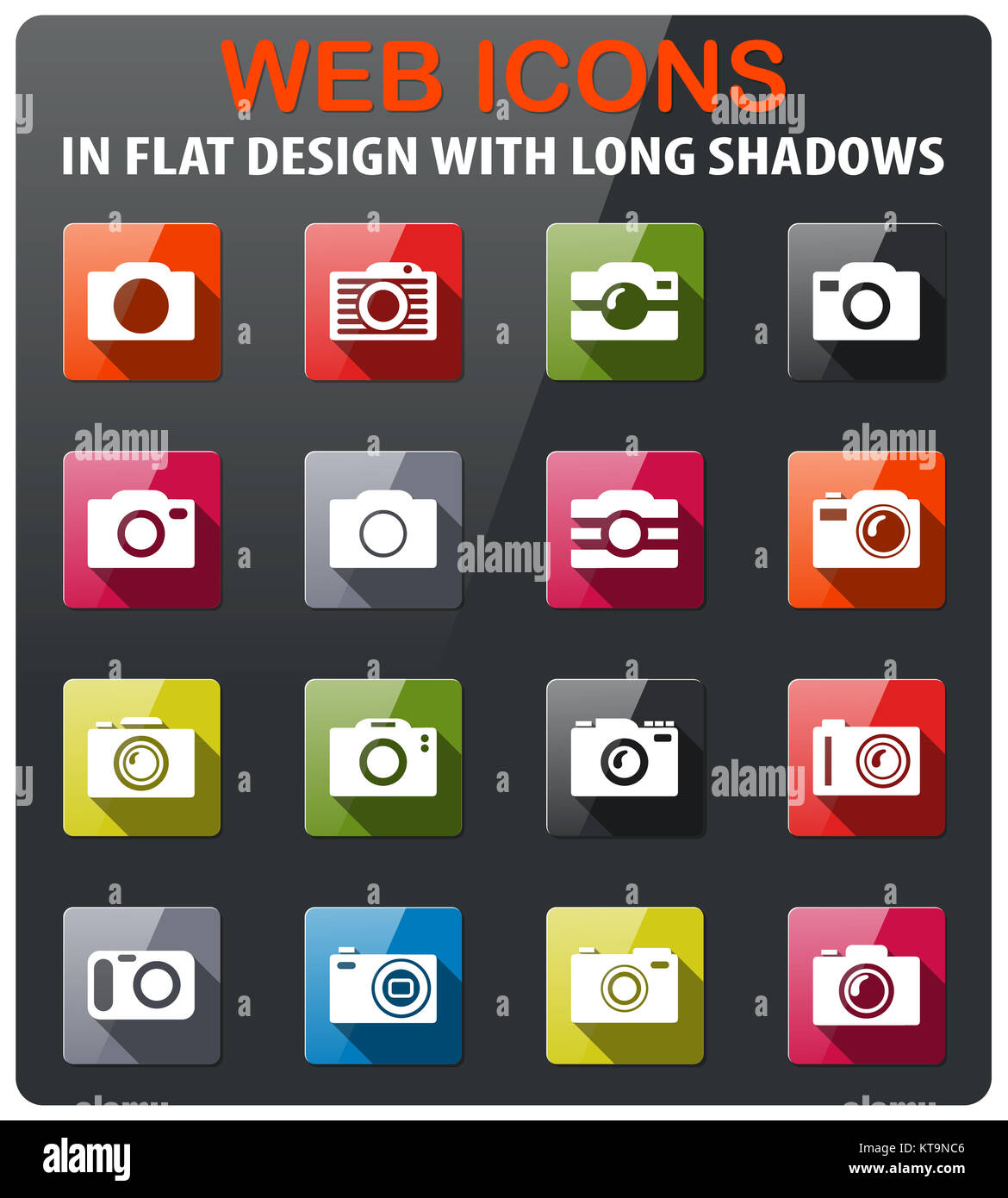 camera icon set Stock Photo - Alamy