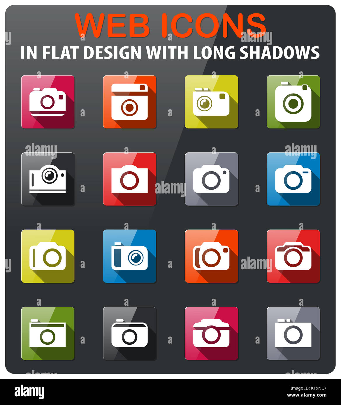 camera icon set Stock Photo - Alamy
