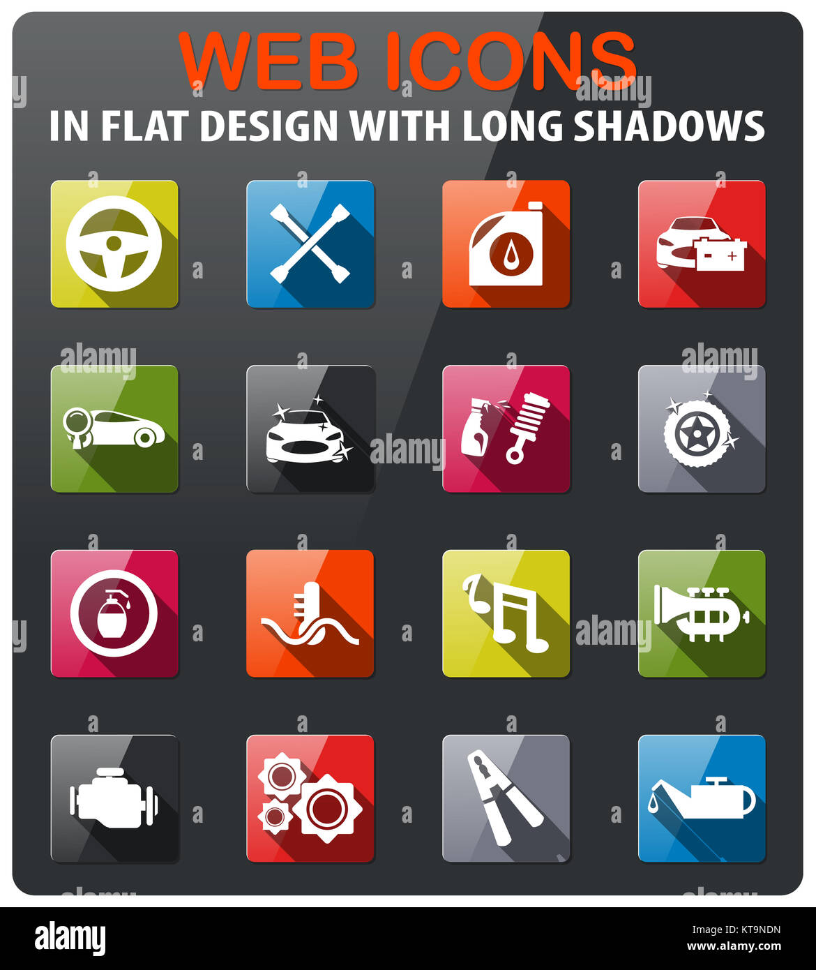 car shop icon set Stock Photo - Alamy