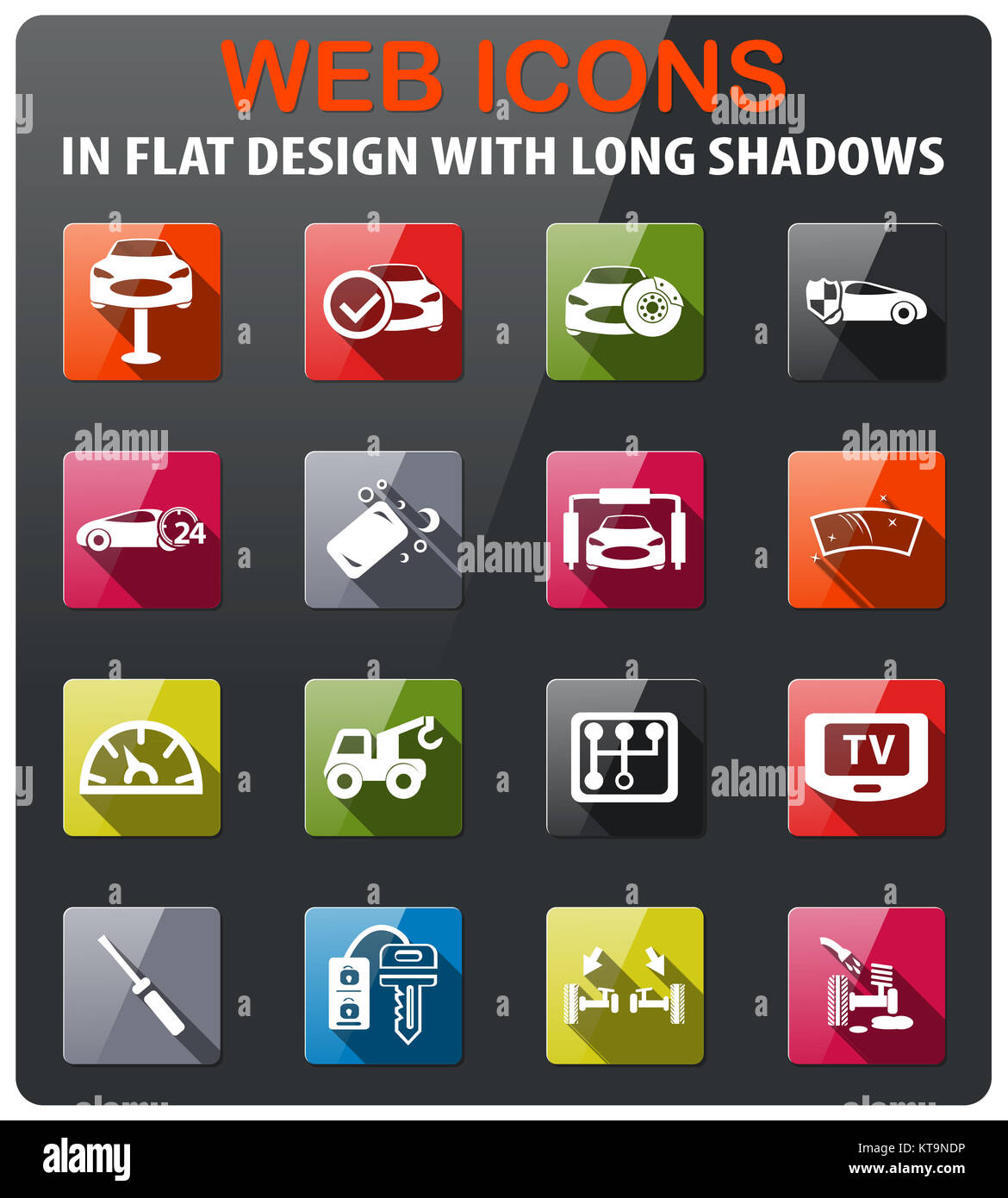 car shop icon set Stock Photo - Alamy