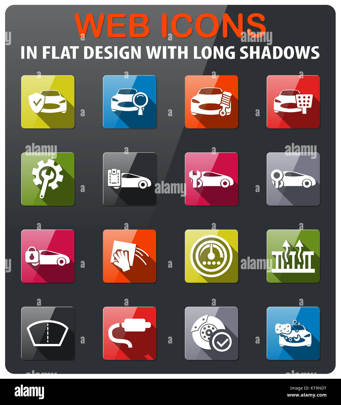 car shop icon set Stock Photo - Alamy