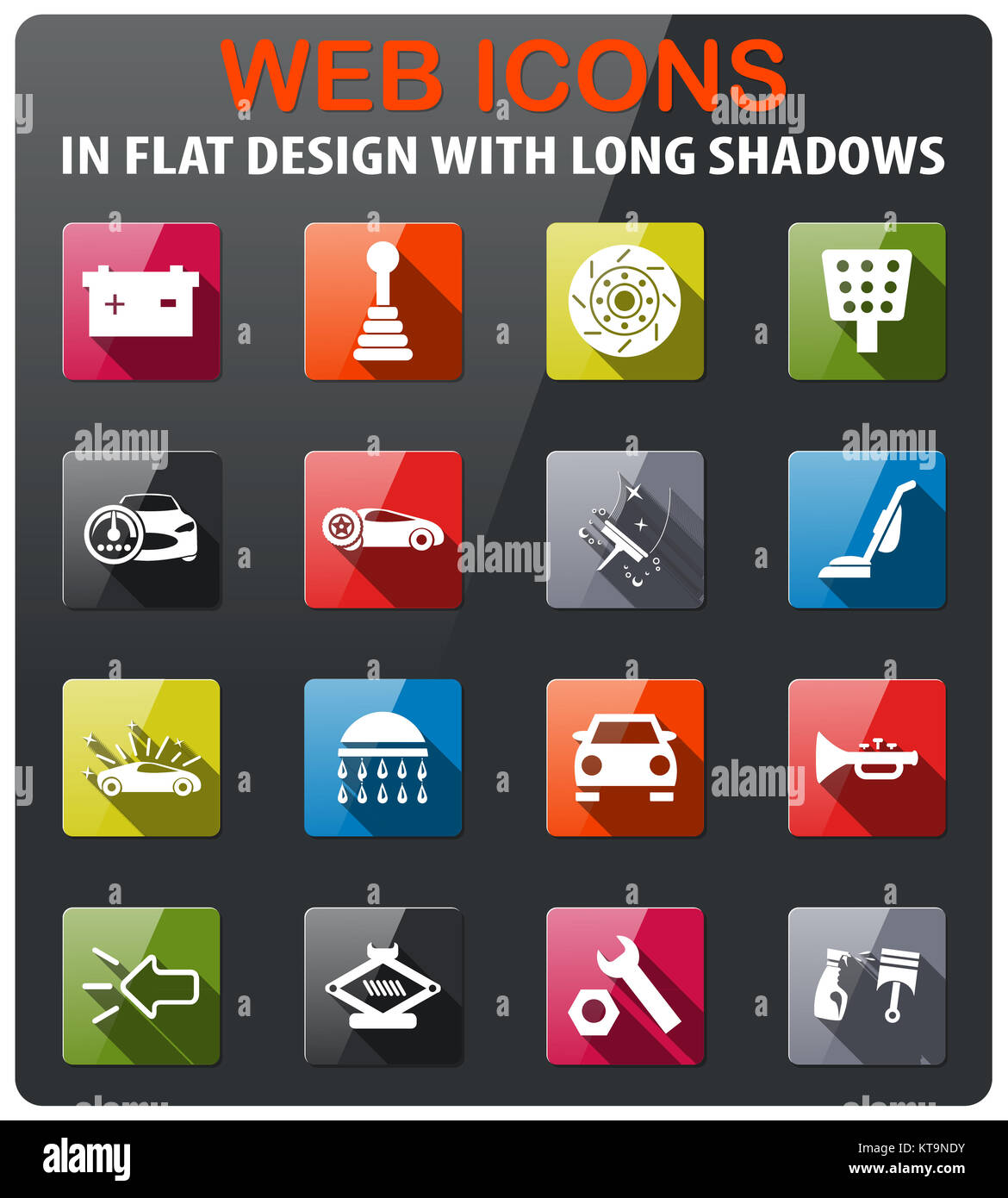 car shop icon set Stock Photo - Alamy