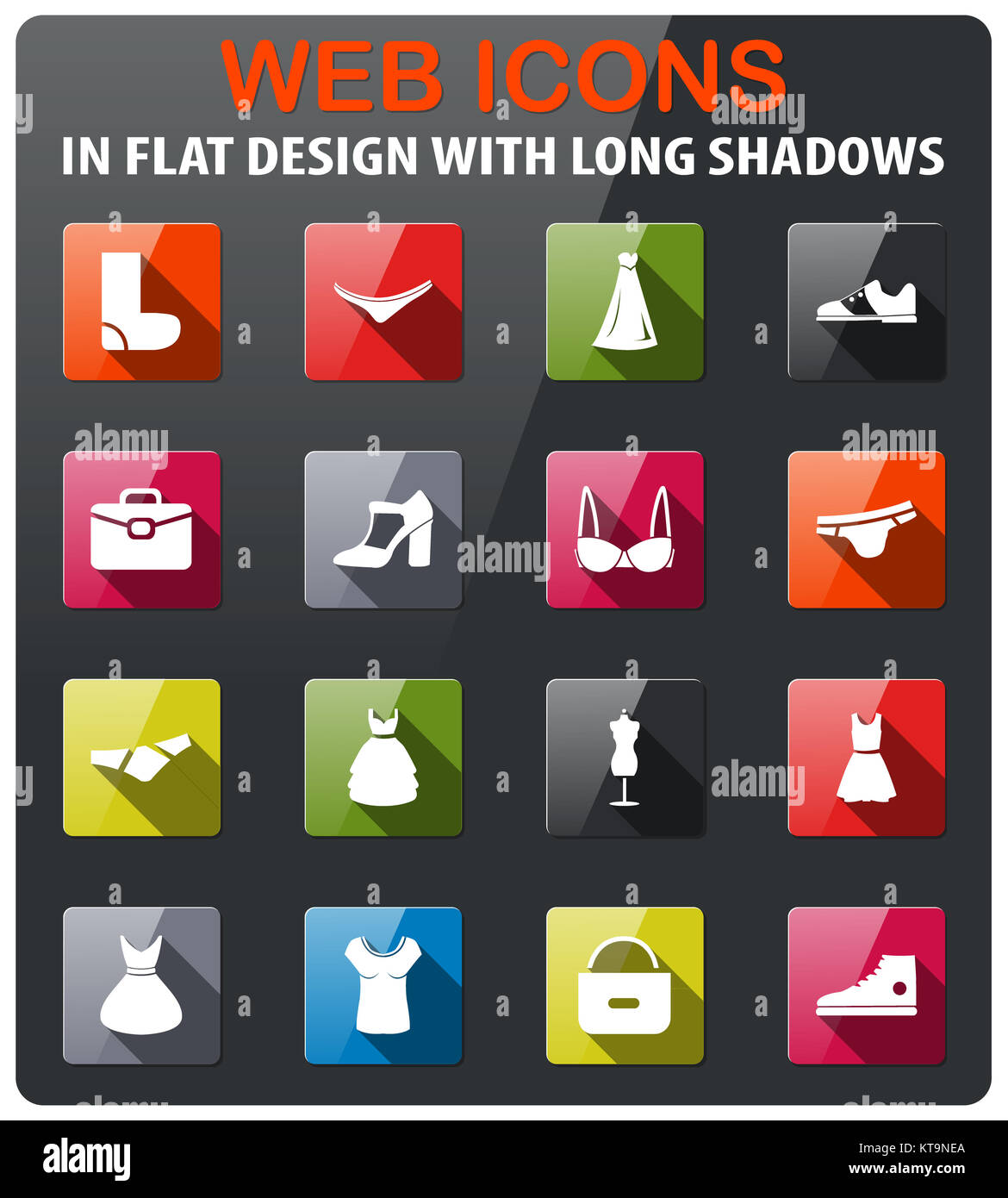 clothes icon set Stock Photo - Alamy