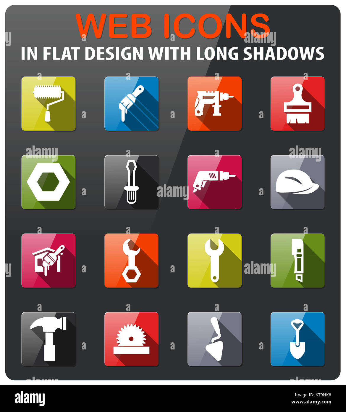 work tools icon set Stock Photo - Alamy