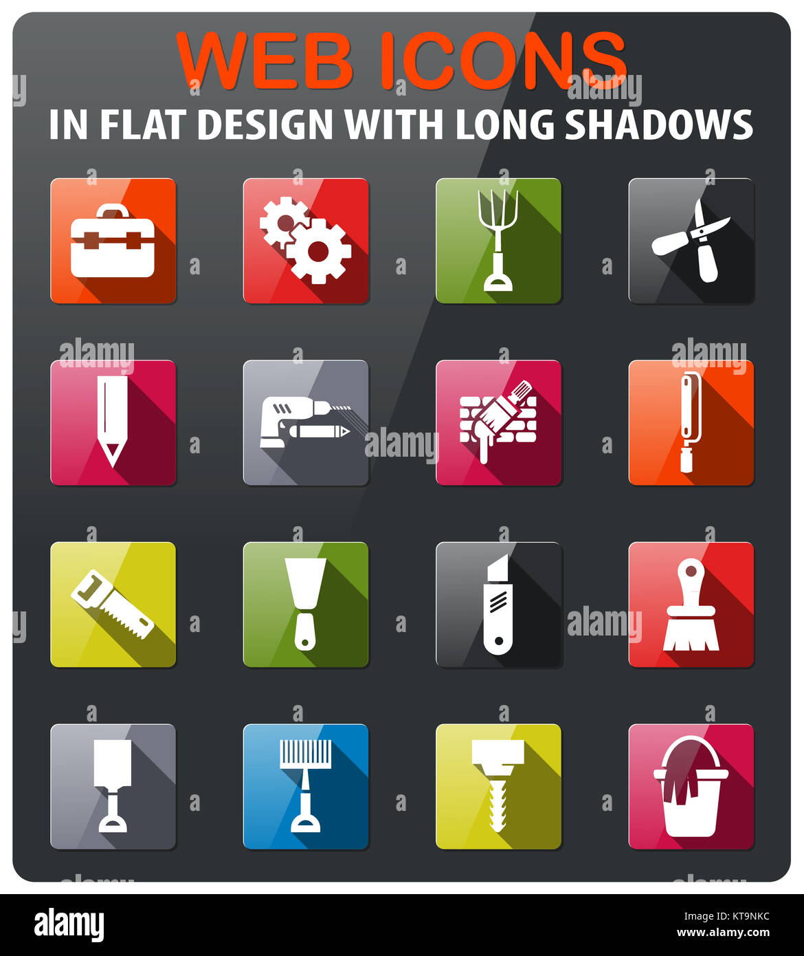 work tools icon set Stock Photo - Alamy