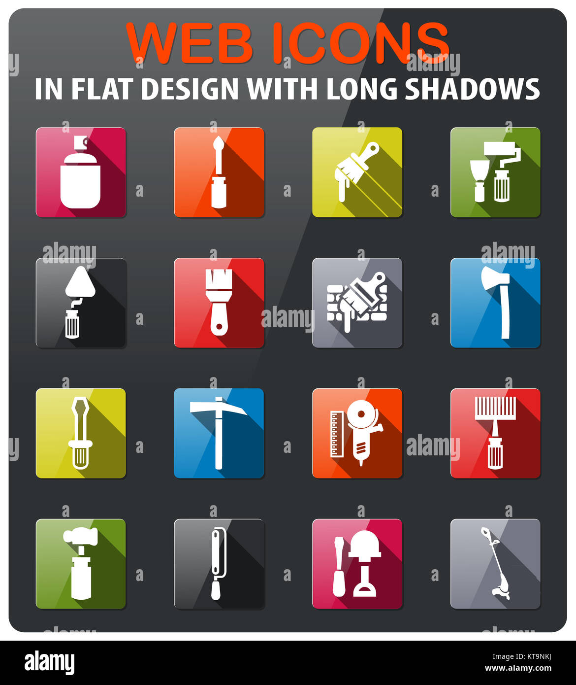 work tools icon set Stock Photo - Alamy