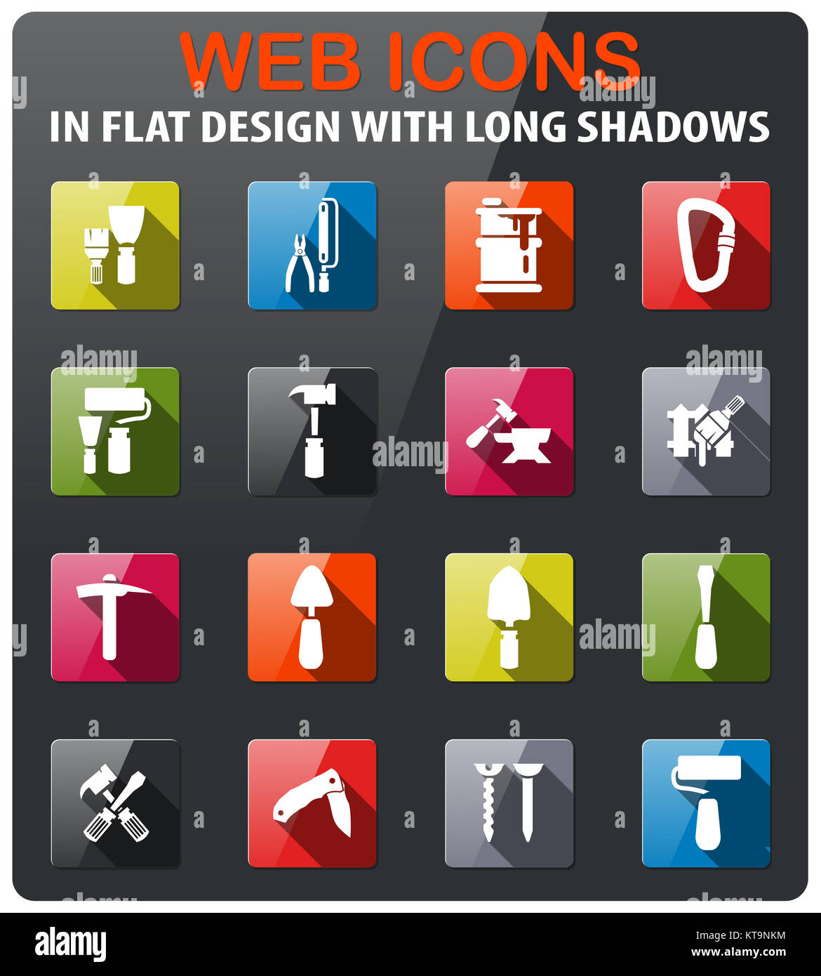 work tools icon set Stock Photo - Alamy