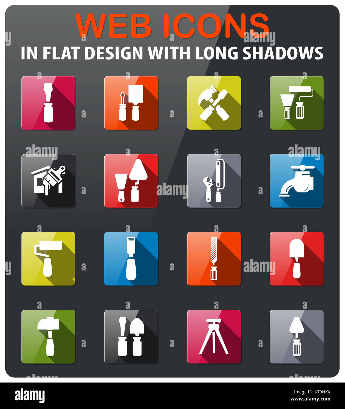 work tools icon set Stock Photo - Alamy