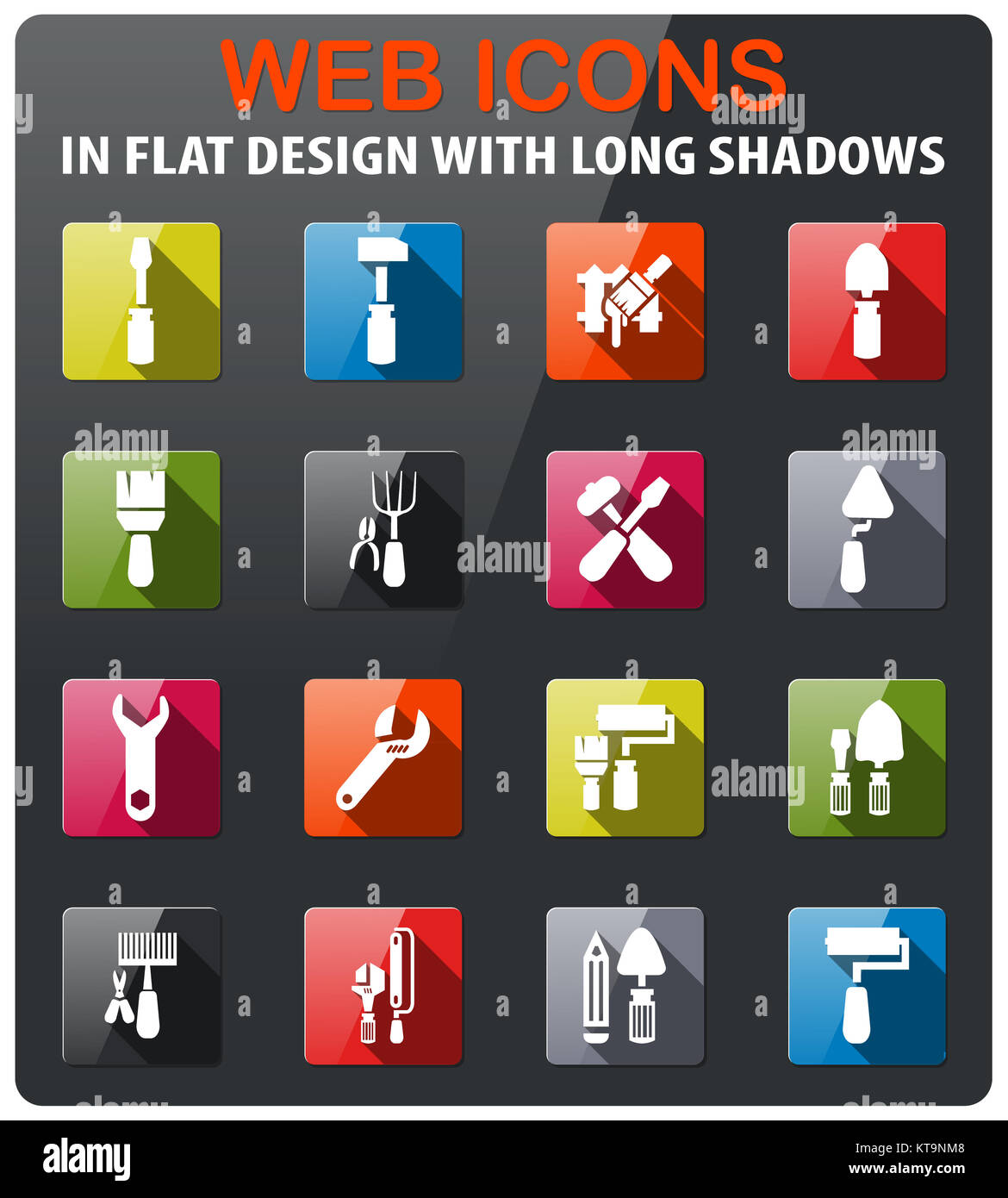 work tools icon set Stock Photo - Alamy