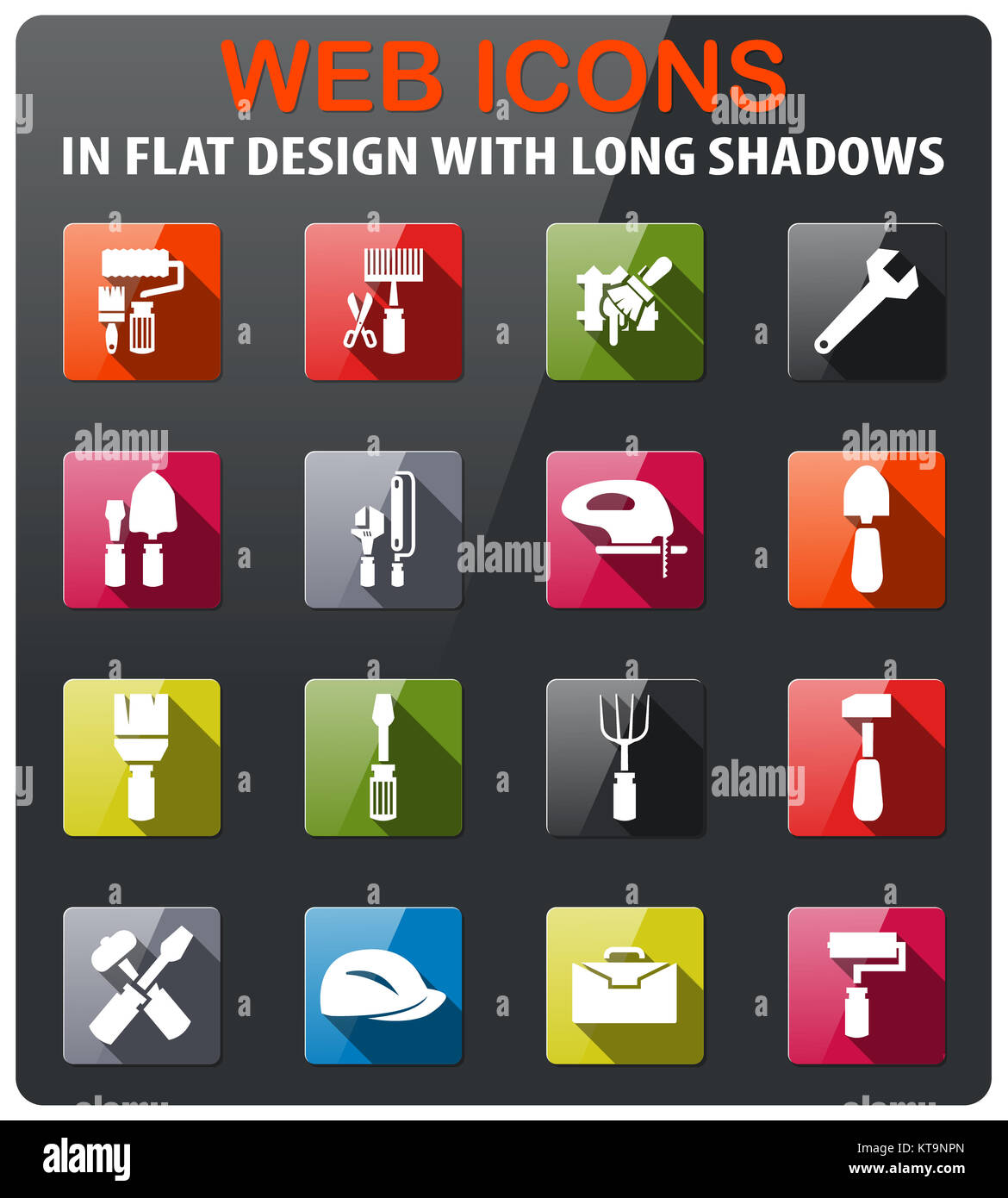 work tools icon set Stock Photo - Alamy