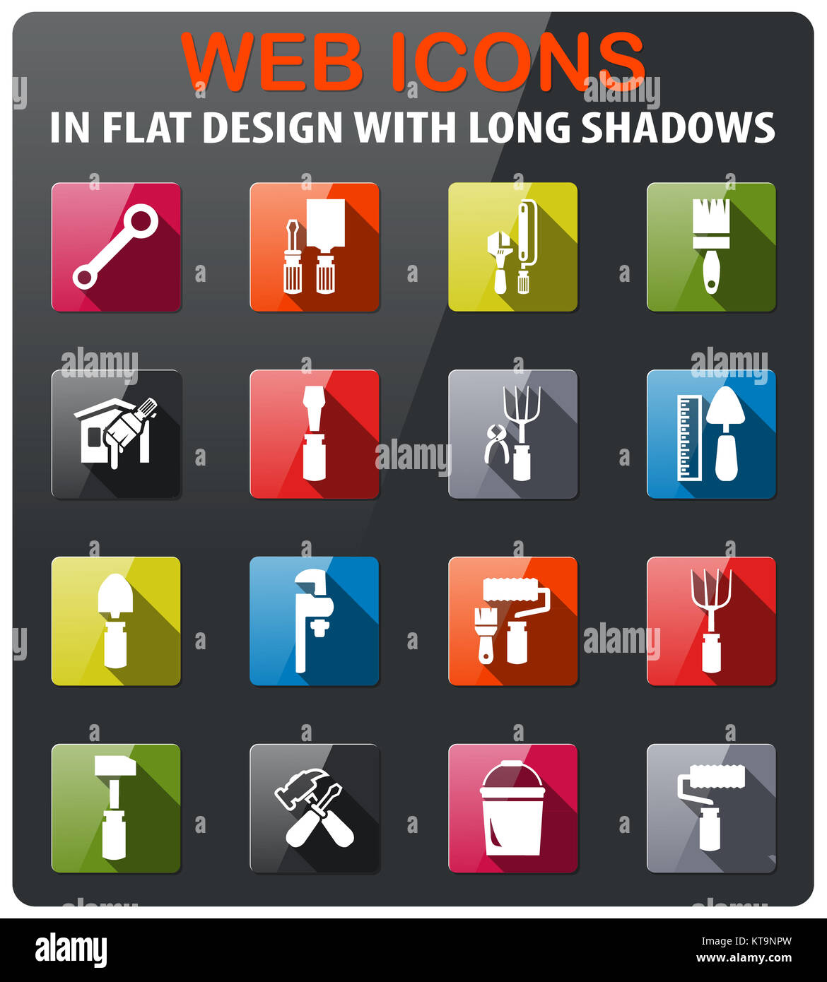 work tools icon set Stock Photo - Alamy