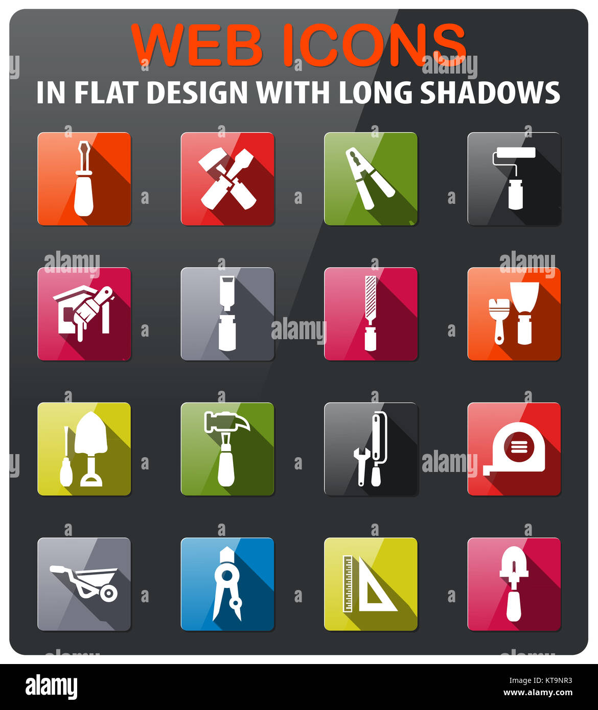 work tools icon set Stock Photo - Alamy