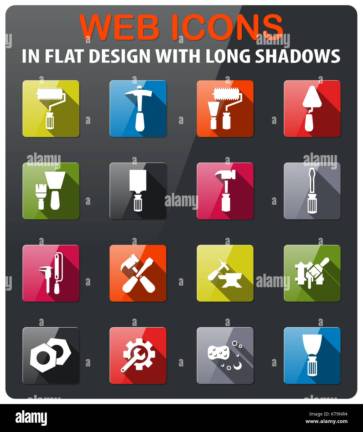 work tools icon set Stock Photo - Alamy