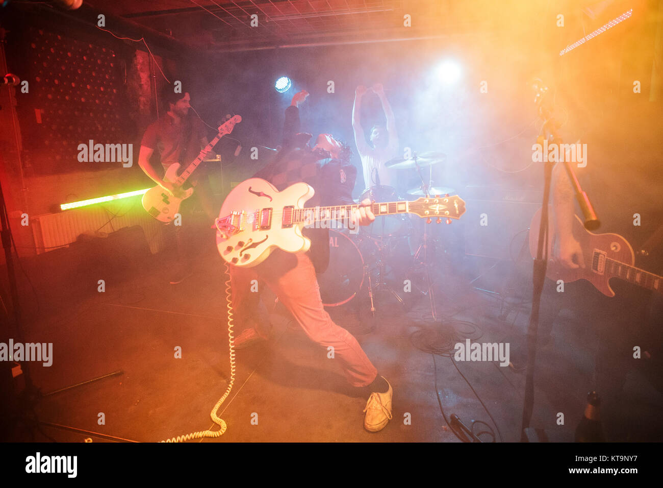 The American punk rock band Beach Slang performs a live concert at ...